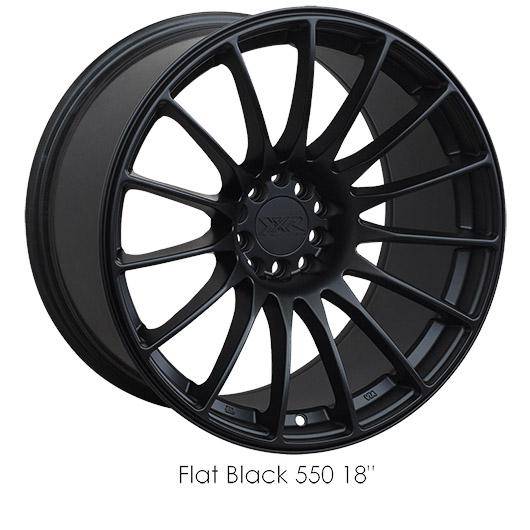 XXR Wheel Rim 550 18X9.75 5x100/5x114.3 ET36 73.1CB Flat Black