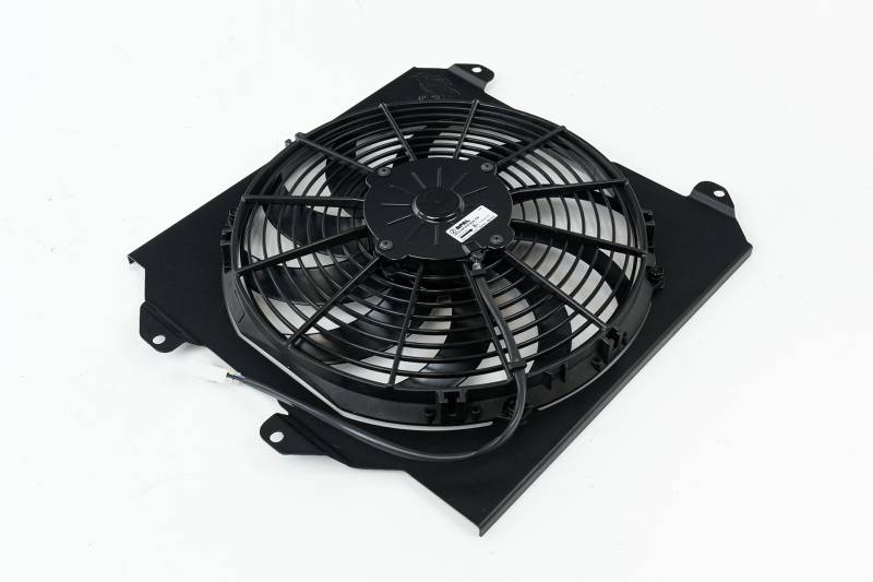 CSF 92-00 Honda Civic All-Aluminum Fan Shroud w/12in SPAL Fan - Black ...