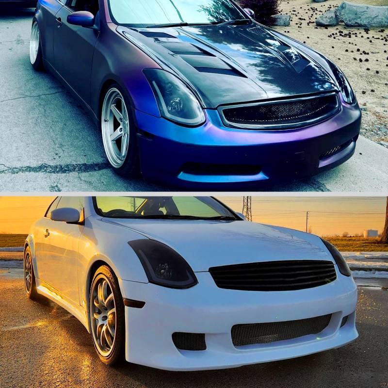 Spec-D 2003-2007 Infiniti G35 Coupe LED Bar Projector Headlights w ...