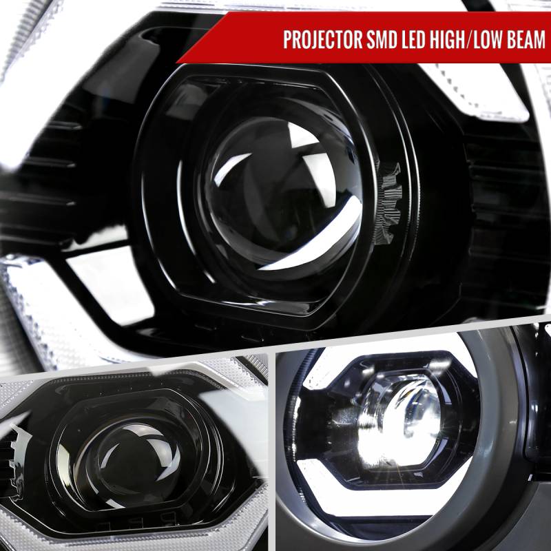 Spec-D 2007-2014 Toyota FJ Cruiser Full LED Projector Headlights with ...